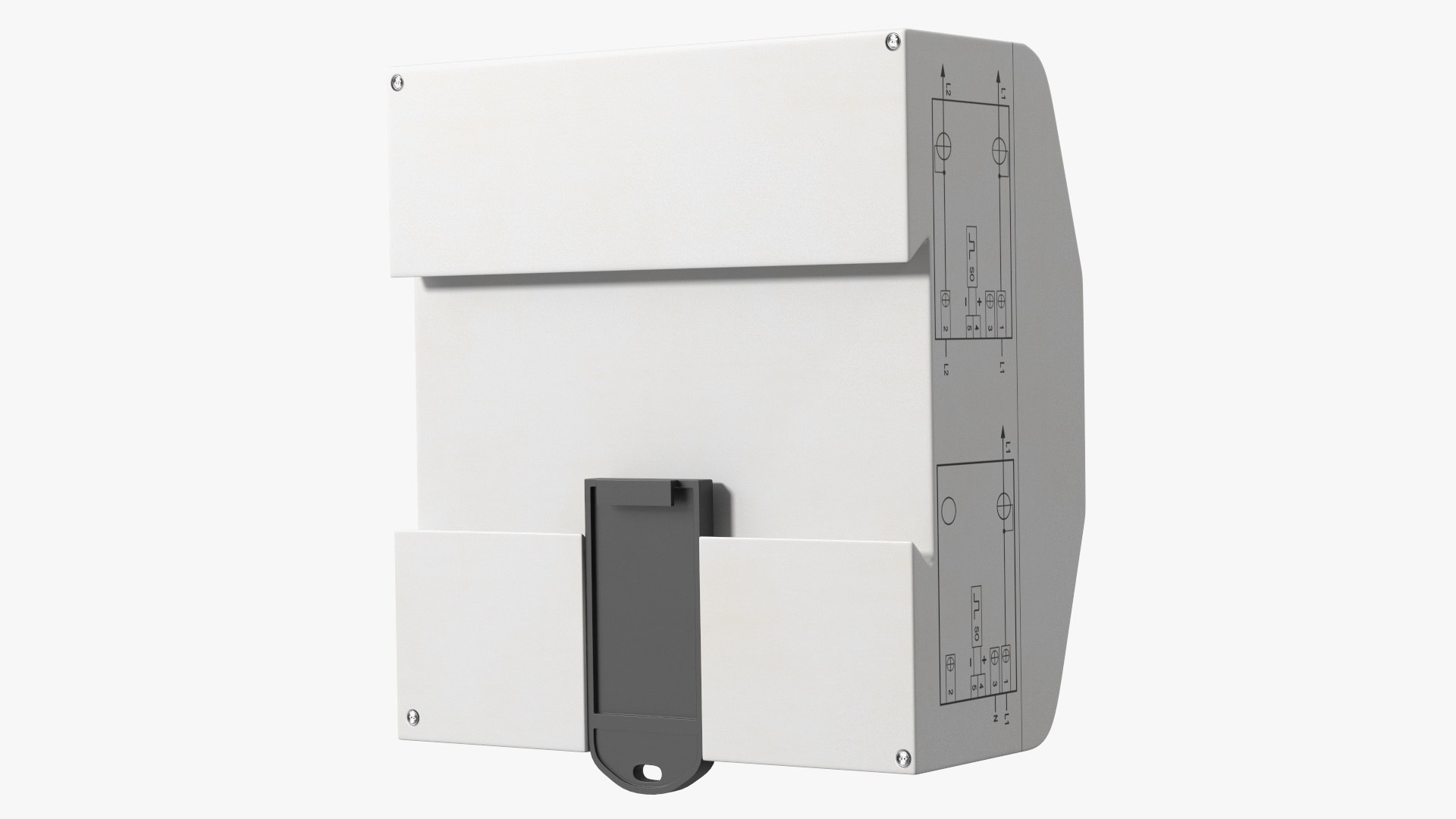 3D Model EKM Metering Electricity Meter - TurboSquid 2052599