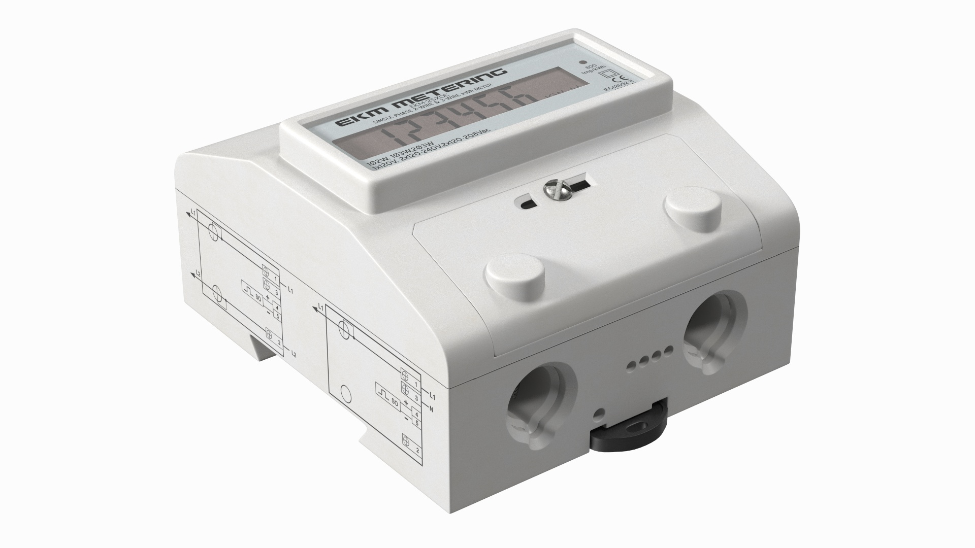 3D Model EKM Metering Electricity Meter - TurboSquid 2052599