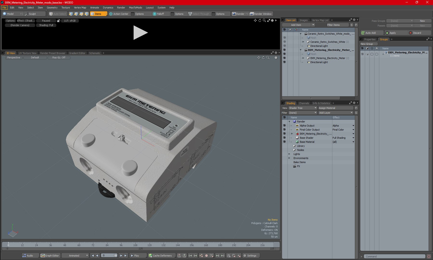 3D Model EKM Metering Electricity Meter - TurboSquid 2052599