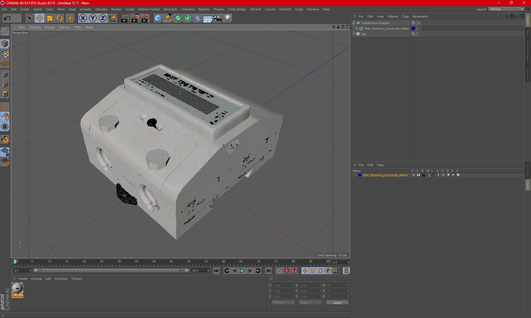 3D Model EKM Metering Electricity Meter - TurboSquid 2052599