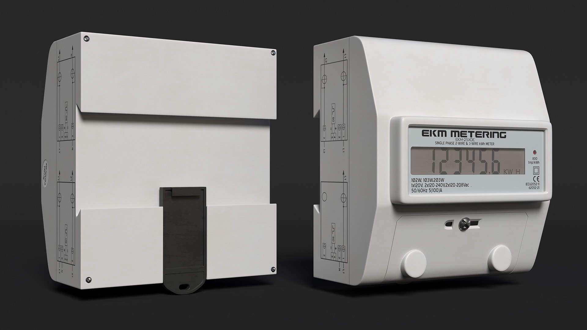 3D Model EKM Metering Electricity Meter - TurboSquid 2052599