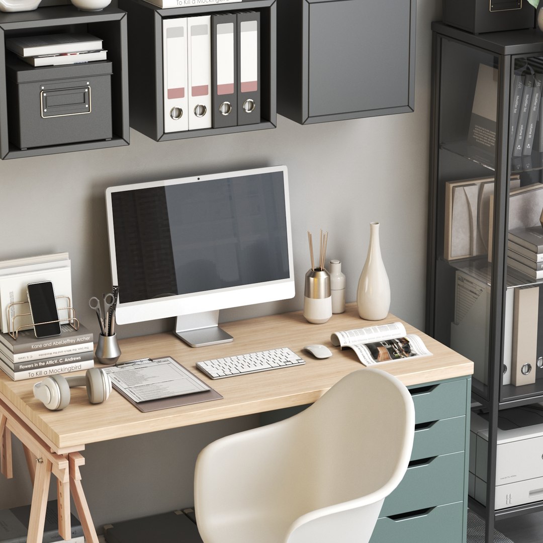 3D IKEA office workplace 118 - TurboSquid 2157278