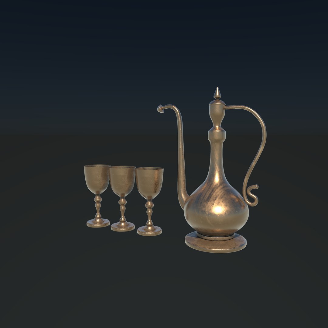 Antique Selling Brass 3D Model Model - TurboSquid 2333154