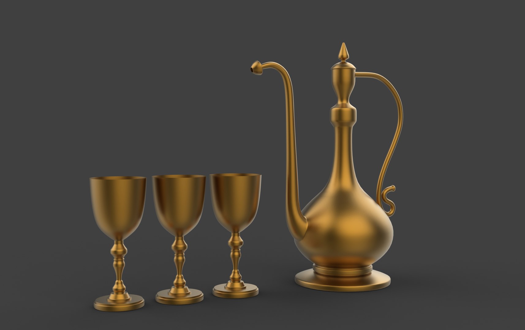 Antique Selling Brass 3D Model Model - TurboSquid 2333154