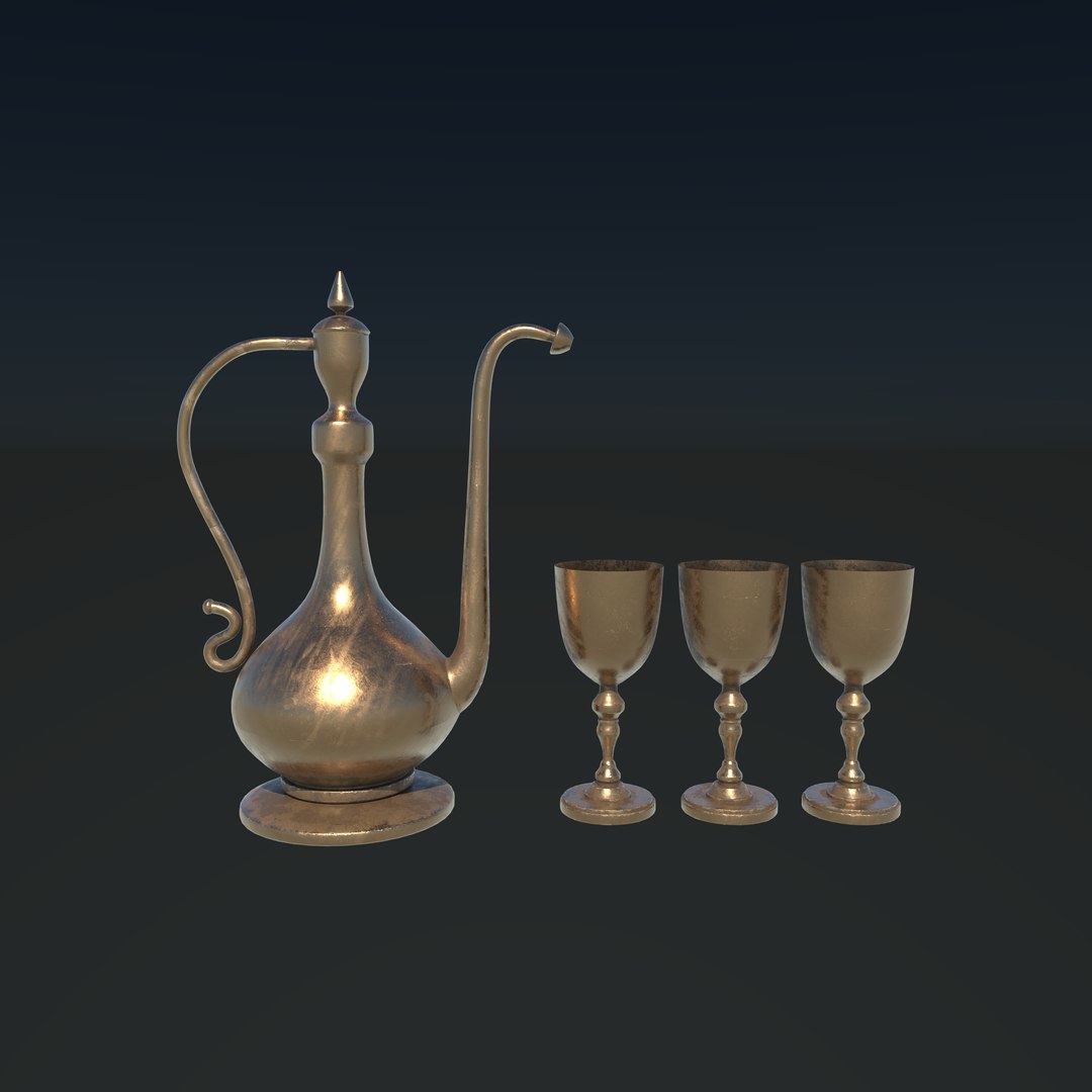 Antique Selling Brass 3D Model Model - TurboSquid 2333154