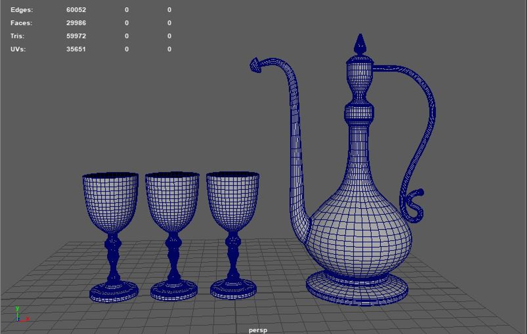 Antique Selling Brass 3D Model Model - TurboSquid 2333154