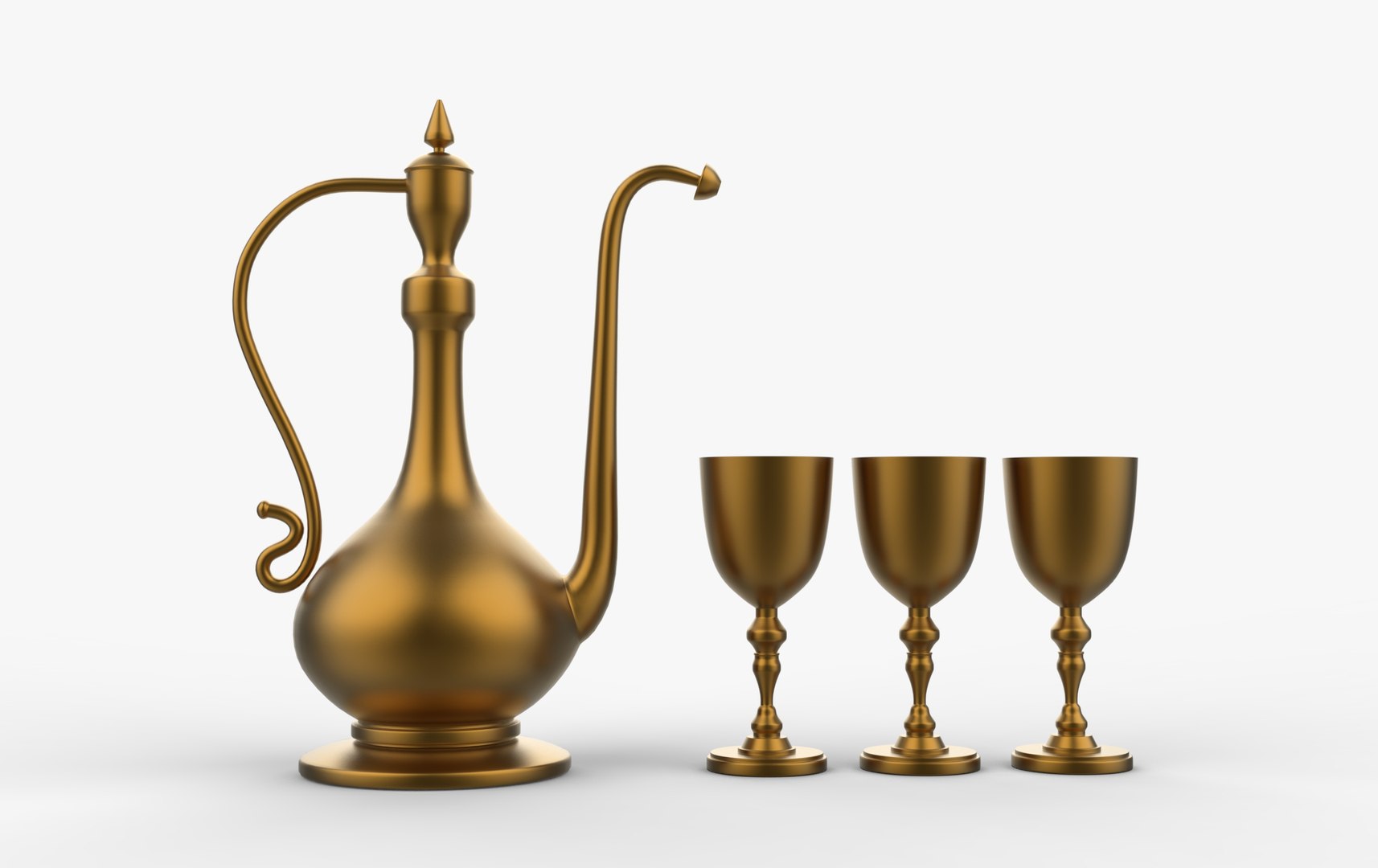 Antique Selling Brass 3D Model Model - TurboSquid 2333154