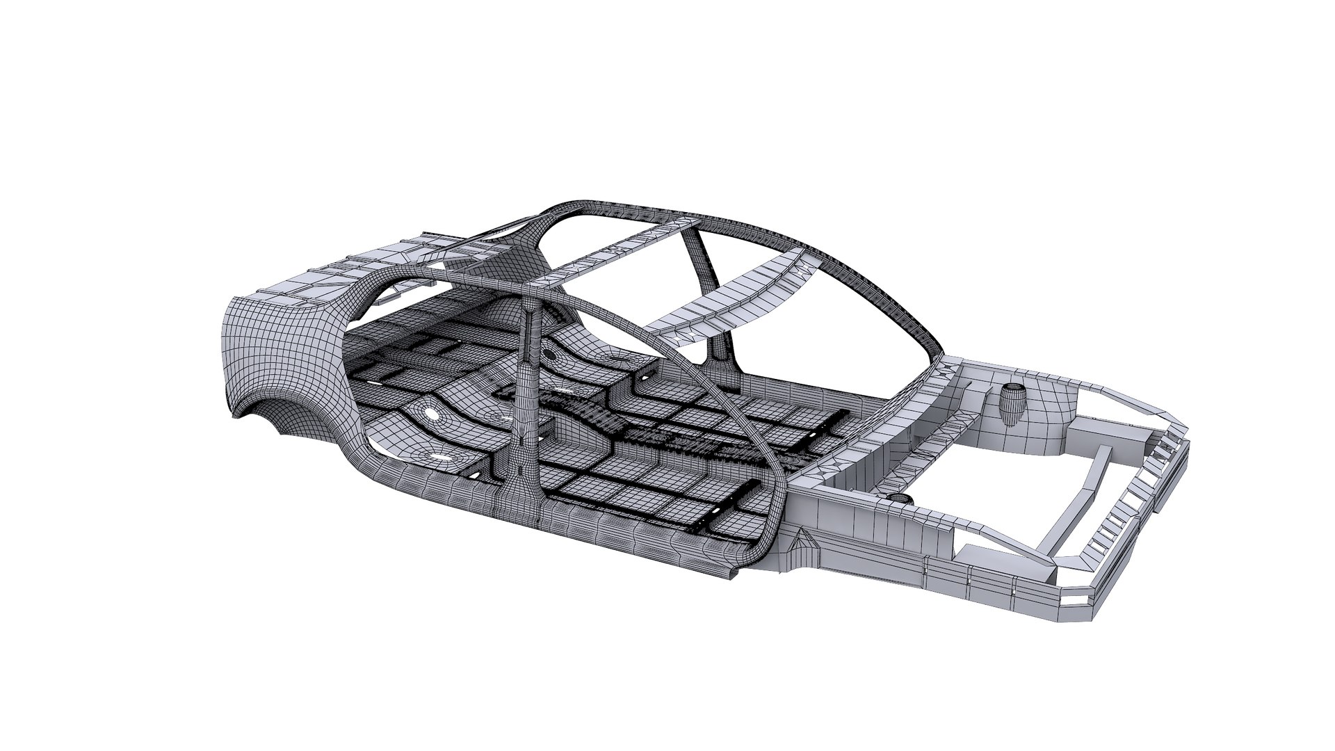 Car Frame 3D Model - TurboSquid 1711737