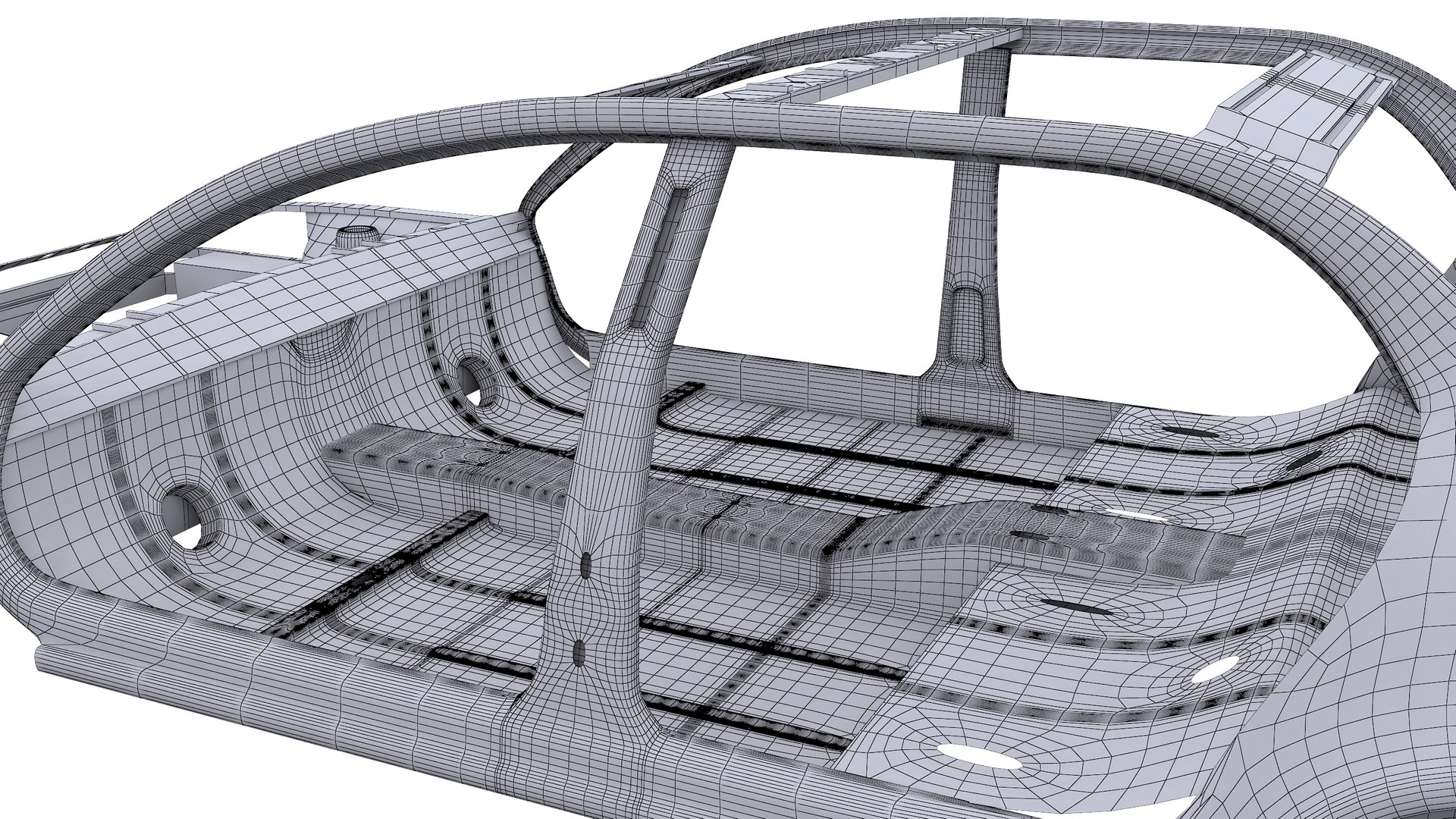 Car Frame 3D Model - TurboSquid 1711737