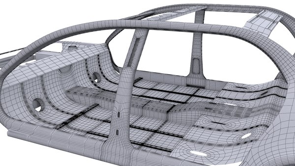 Car frame 3D model - TurboSquid 1711737