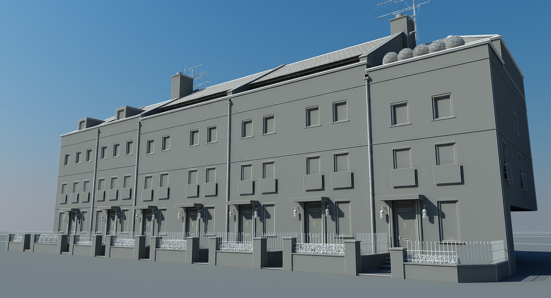 Residential Building 3d Max