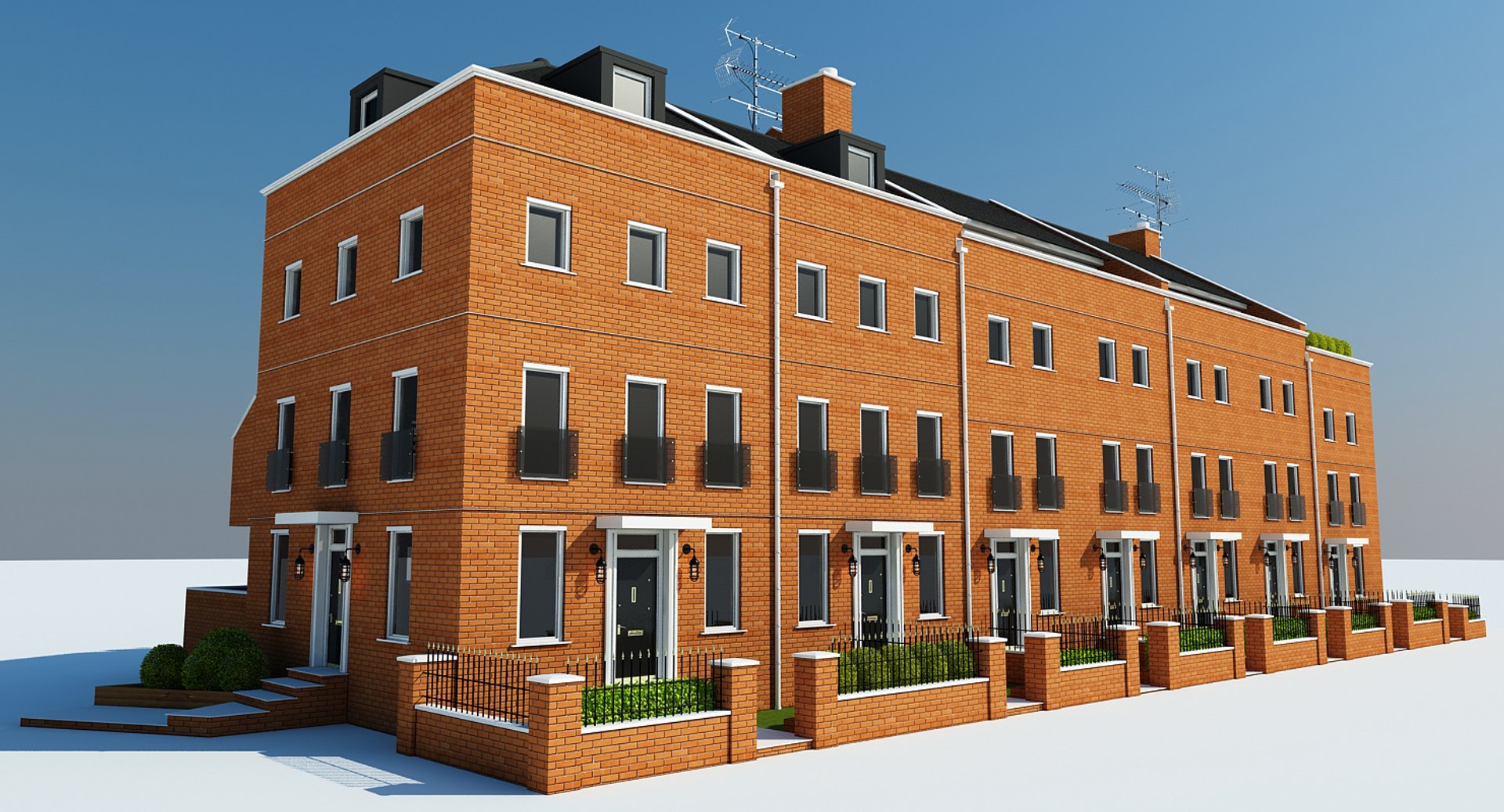 Residential Building 3d Max