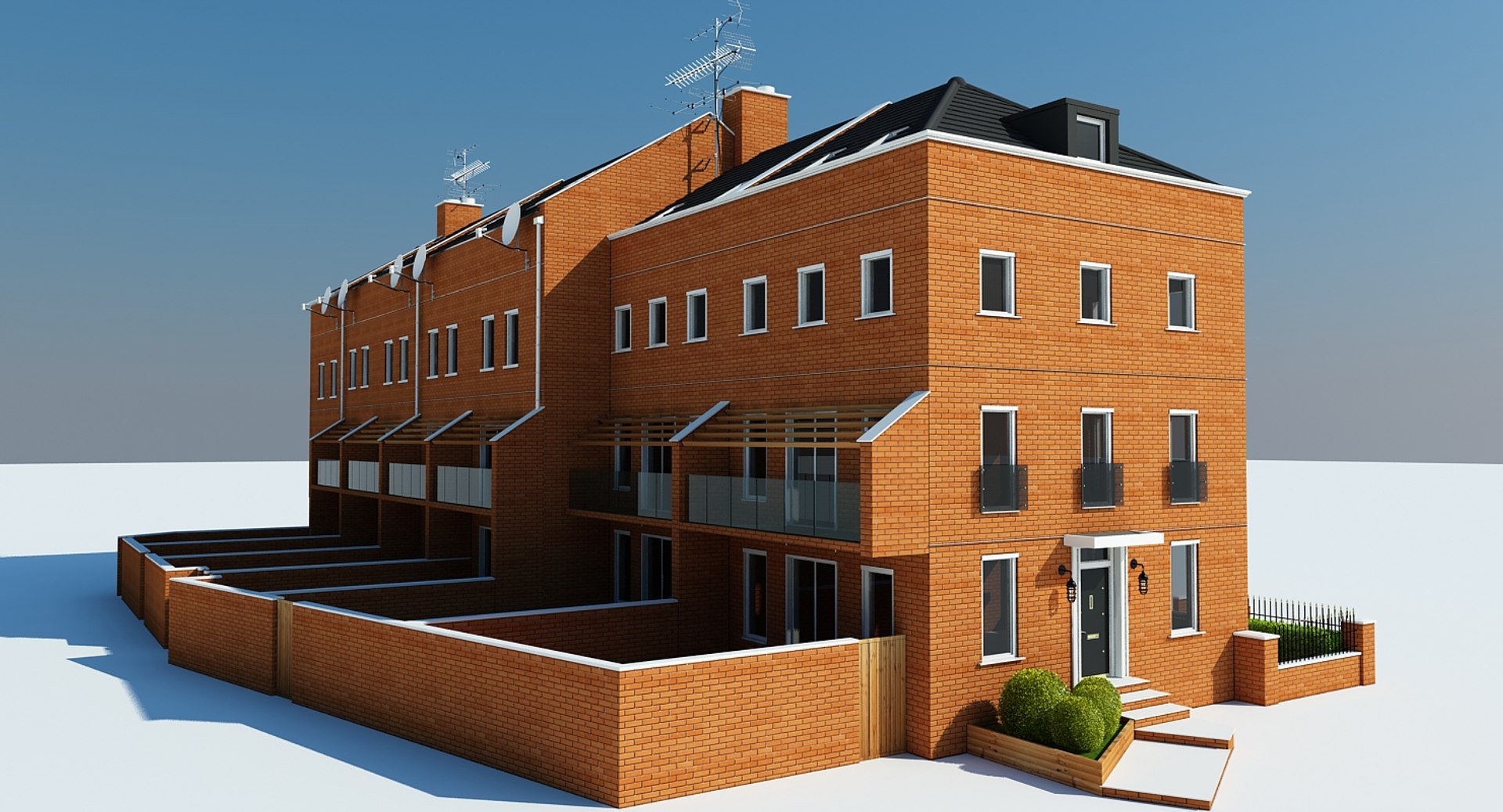 Residential Building 3d Max