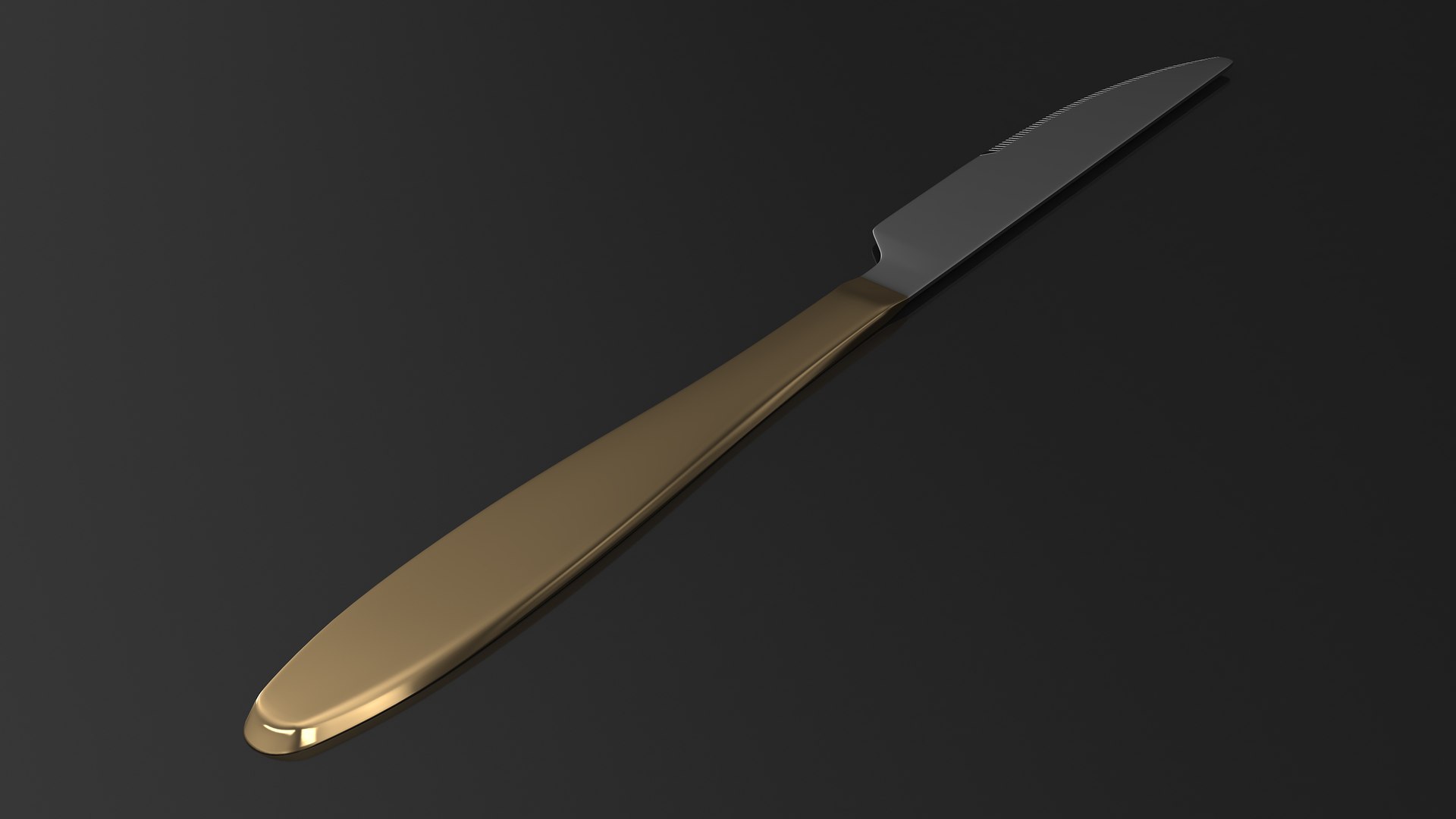 Golden Knife 3D - TurboSquid 2040262