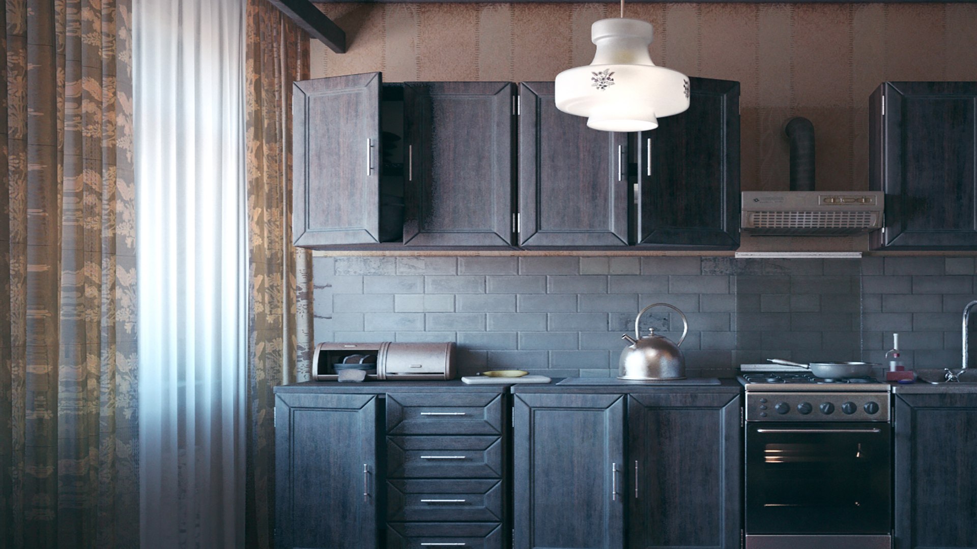 Old Kitchen Vintage 3D Model - TurboSquid 2254105