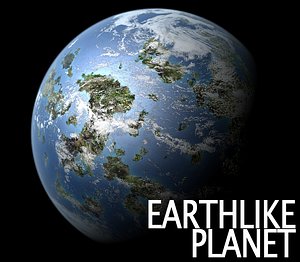 3d frozen ice planet model