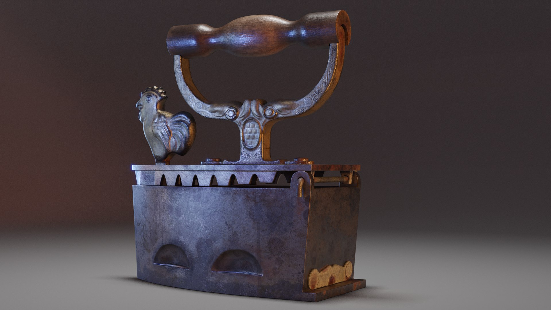 Antique Indian Iron 3D Model - TurboSquid 2210596