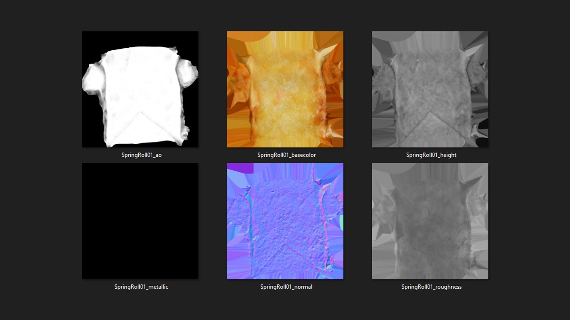 3D Spring Roll 01 Model - TurboSquid 2160040