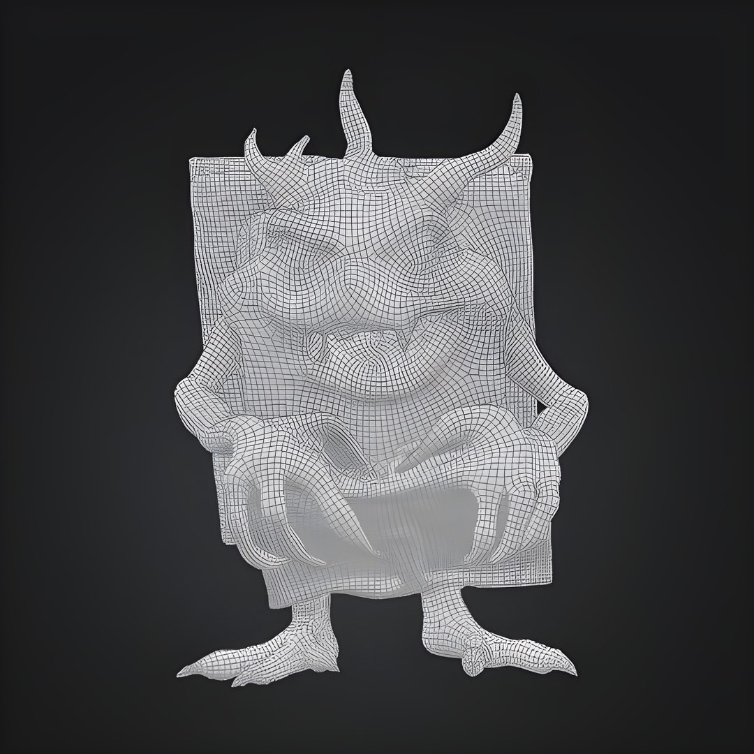 3D Gargoyle Guardian The Book Monster Trio - TurboSquid 2298496