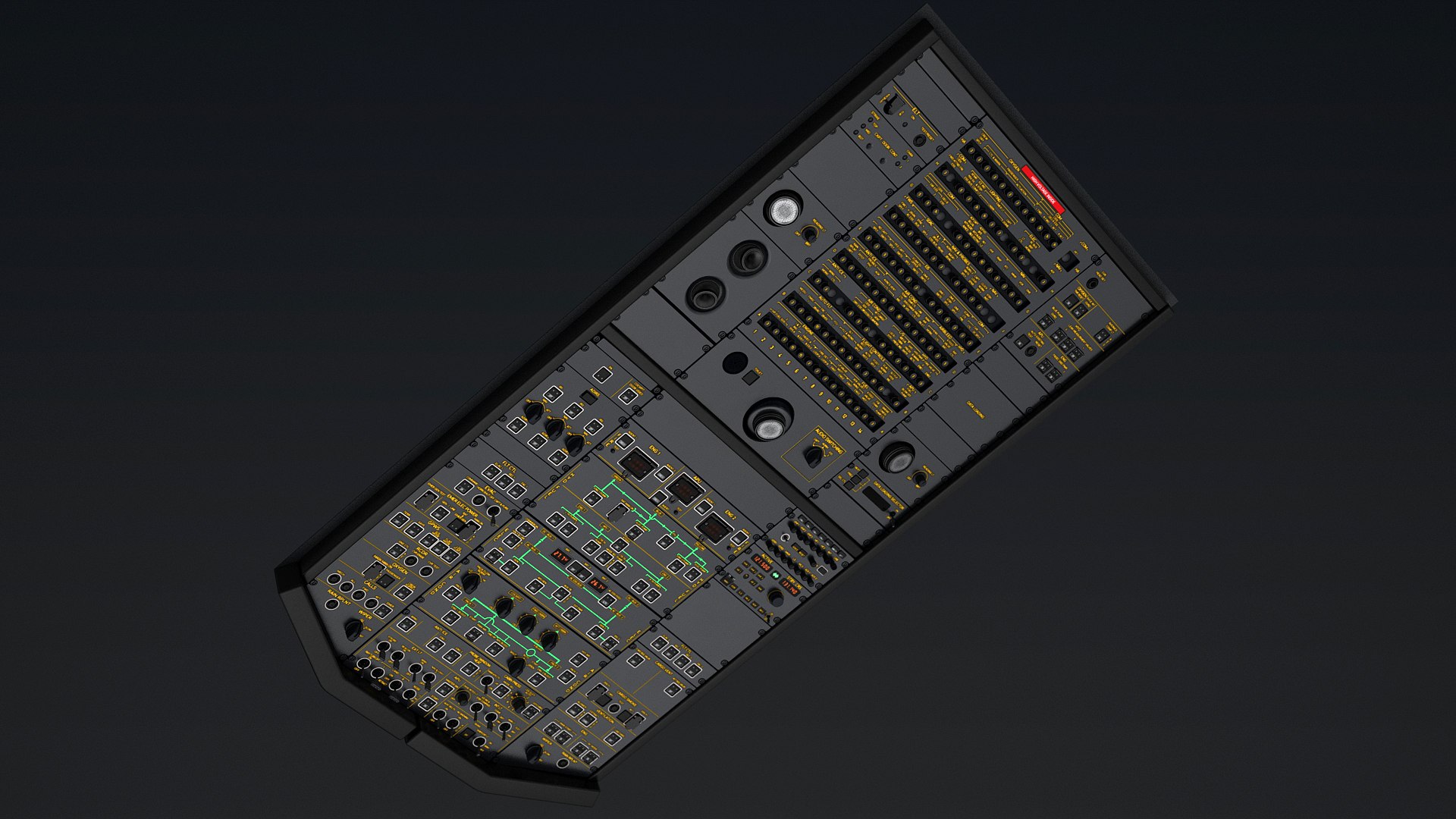 A319 A320 A321 Overhead Panel 3D - TurboSquid 2234759