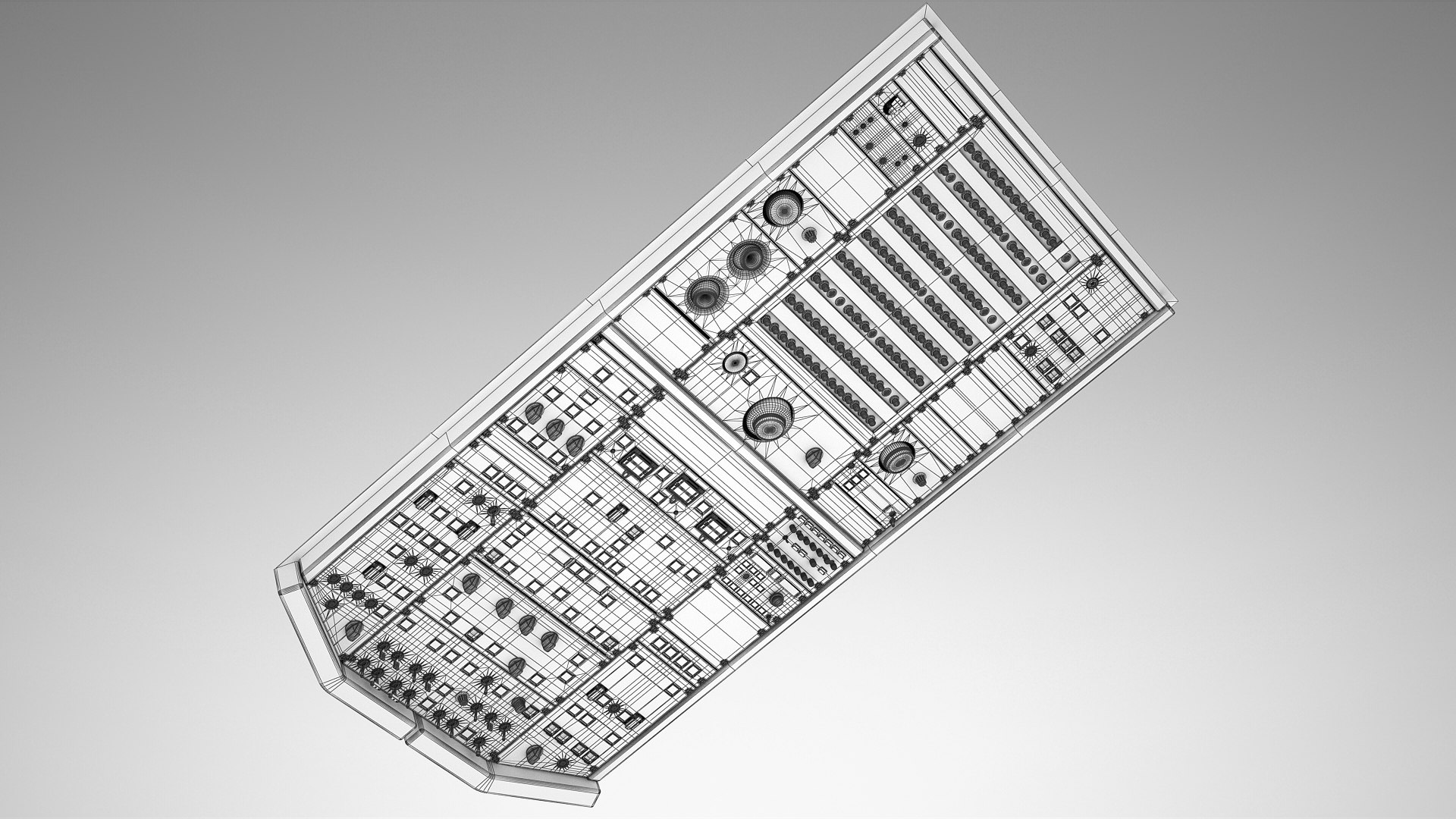 A319 A320 A321 Overhead Panel 3D - TurboSquid 2234759