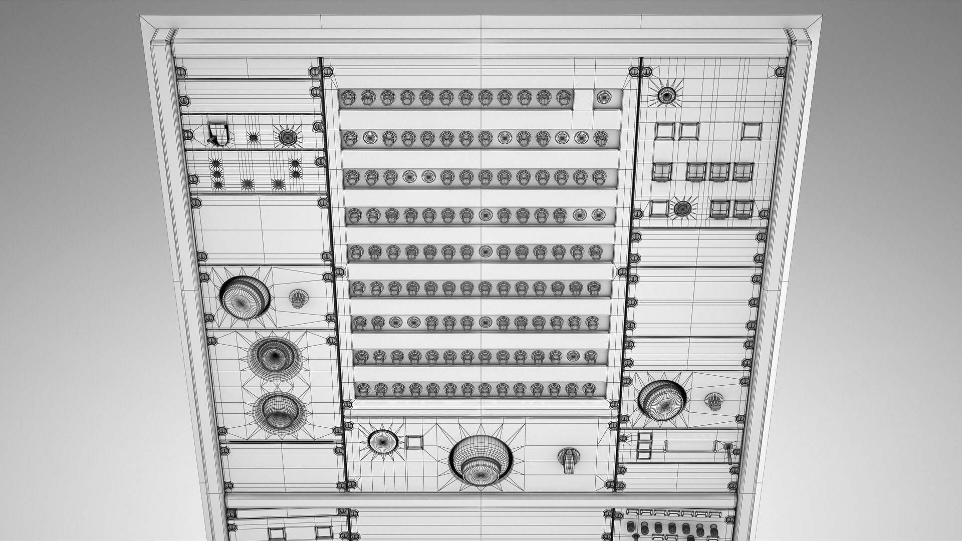 A319 A320 A321 Overhead Panel 3D - TurboSquid 2234759