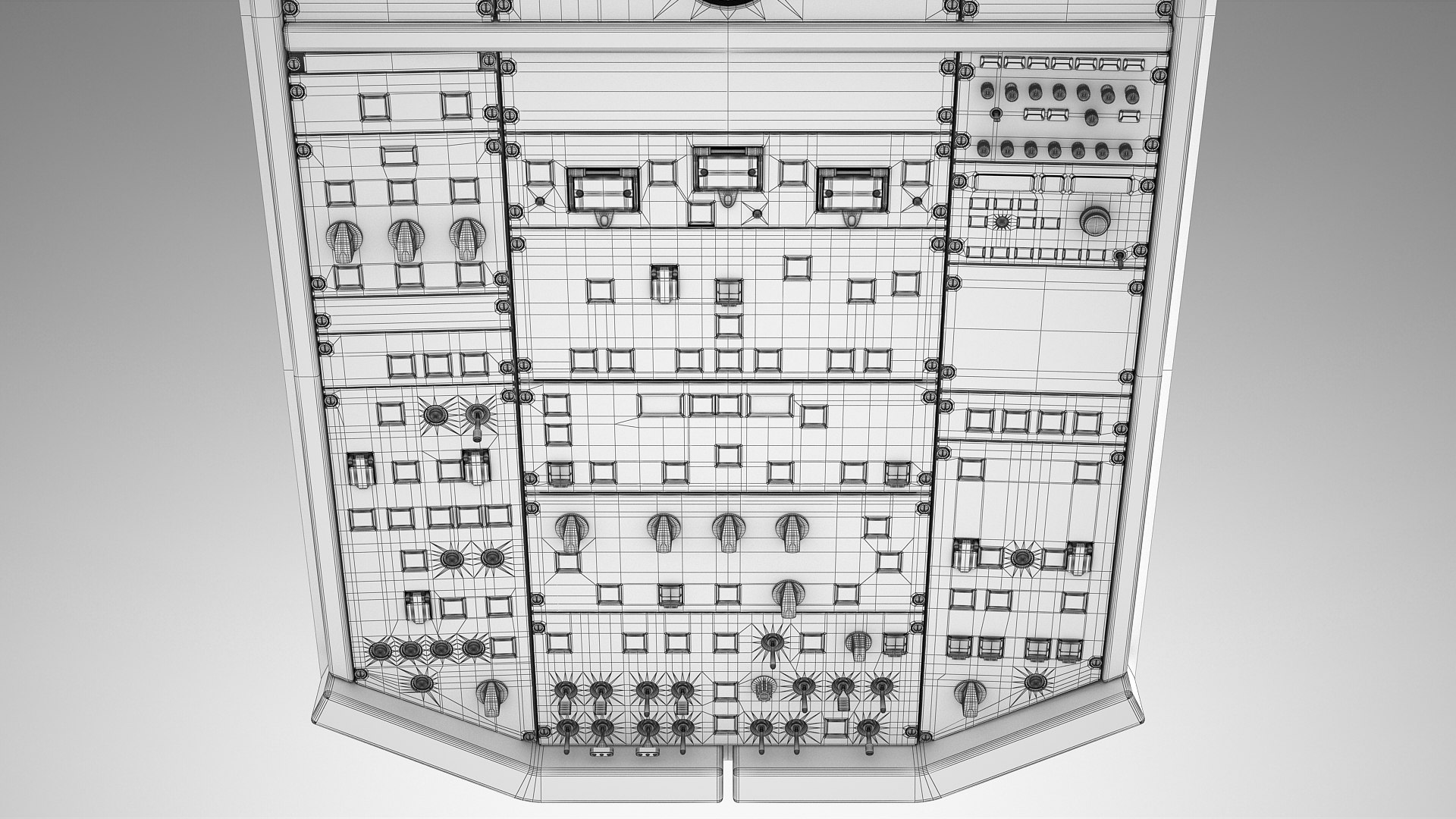 A319 A320 A321 Overhead Panel 3D - TurboSquid 2234759