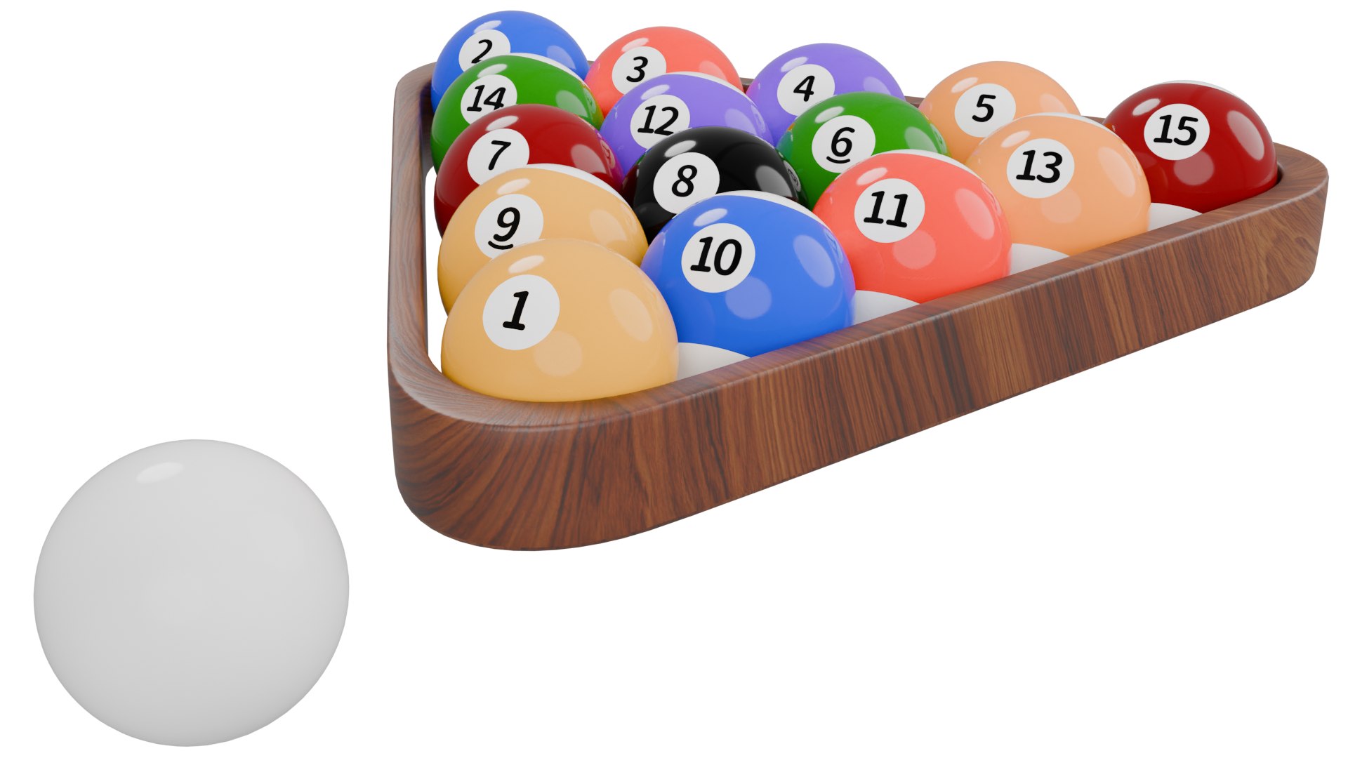 3D Model Billiards Ball Set - TurboSquid 2327091