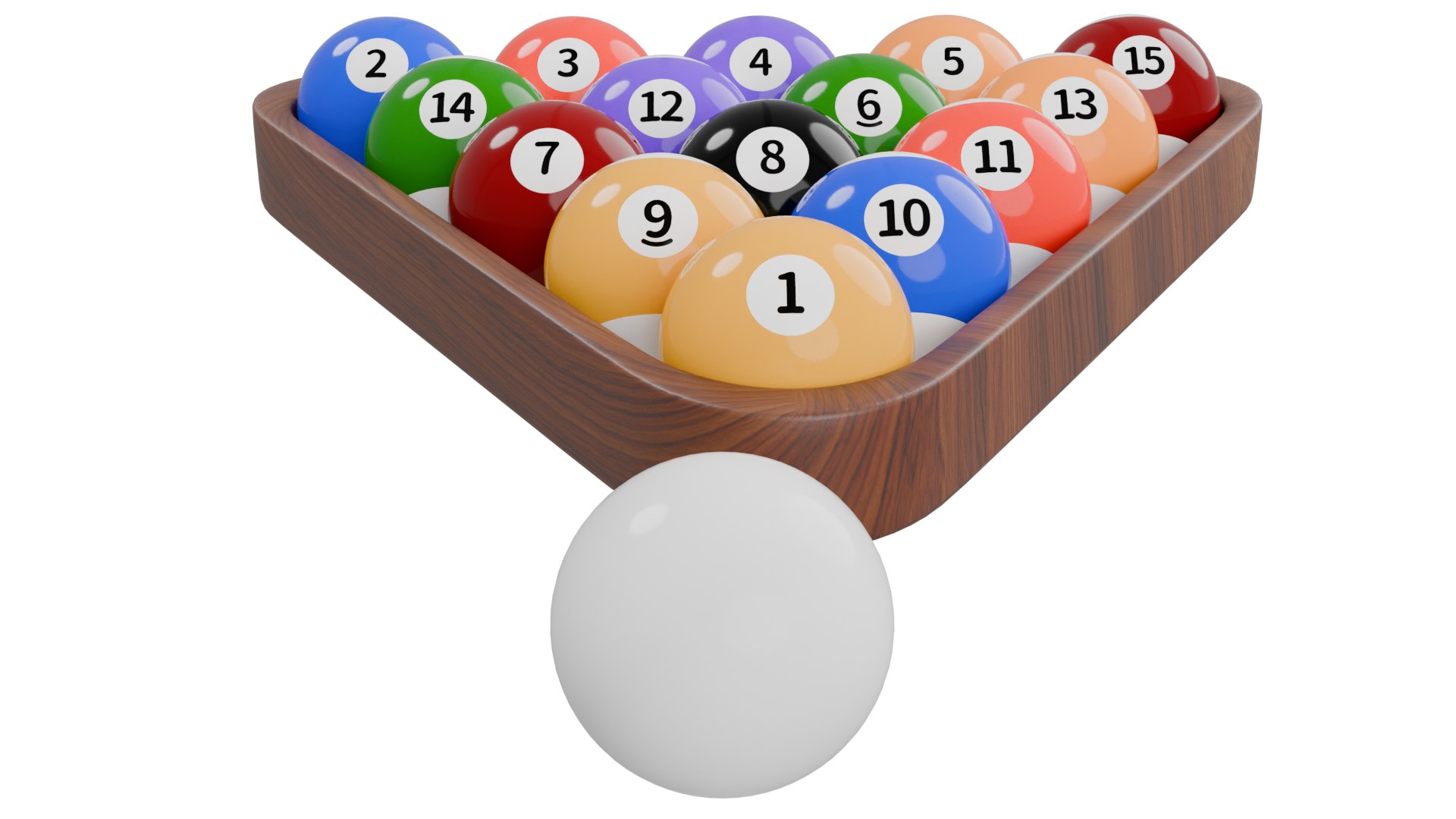 3D Model Billiards Ball Set - TurboSquid 2327091