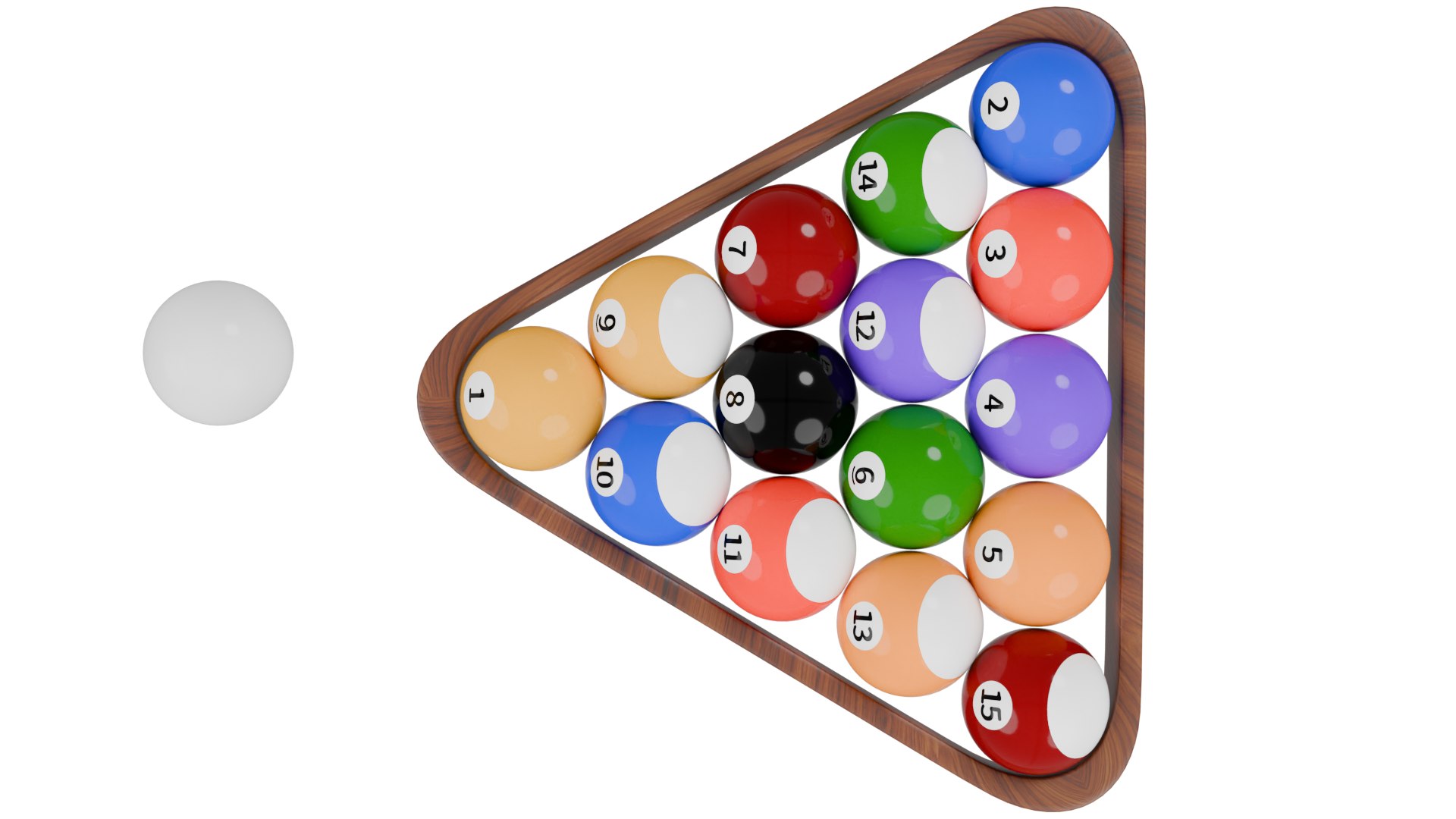 3D Model Billiards Ball Set - TurboSquid 2327091