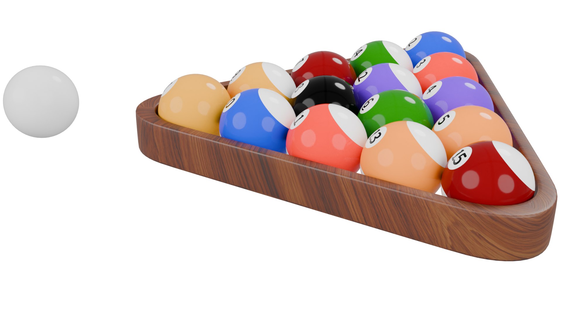 3D Model Billiards Ball Set - TurboSquid 2327091