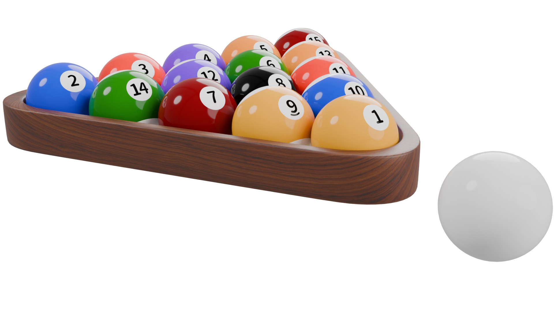 3D Model Billiards Ball Set - TurboSquid 2327091