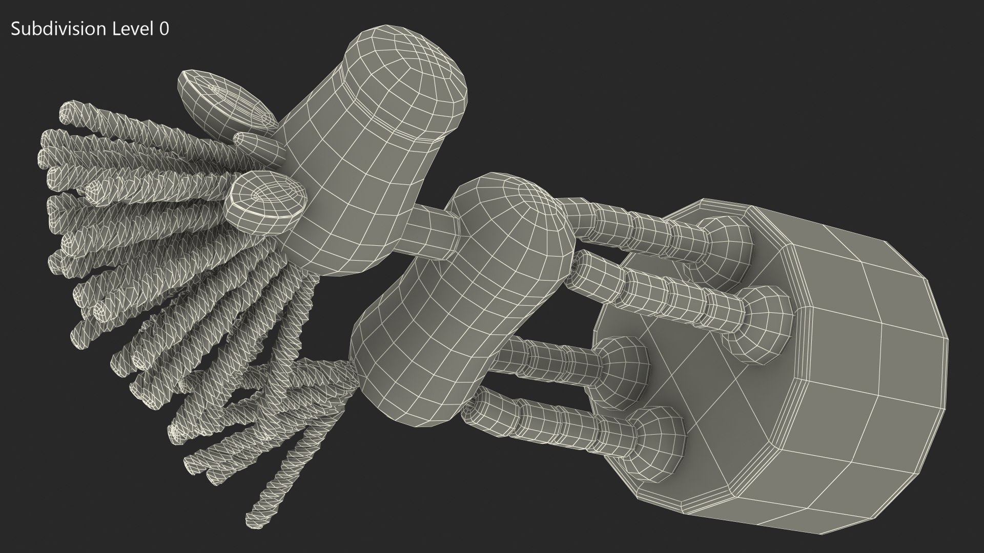 Pink Unicorn Push Puppet Toy Rigged For Maya 3D Model - TurboSquid 2087597