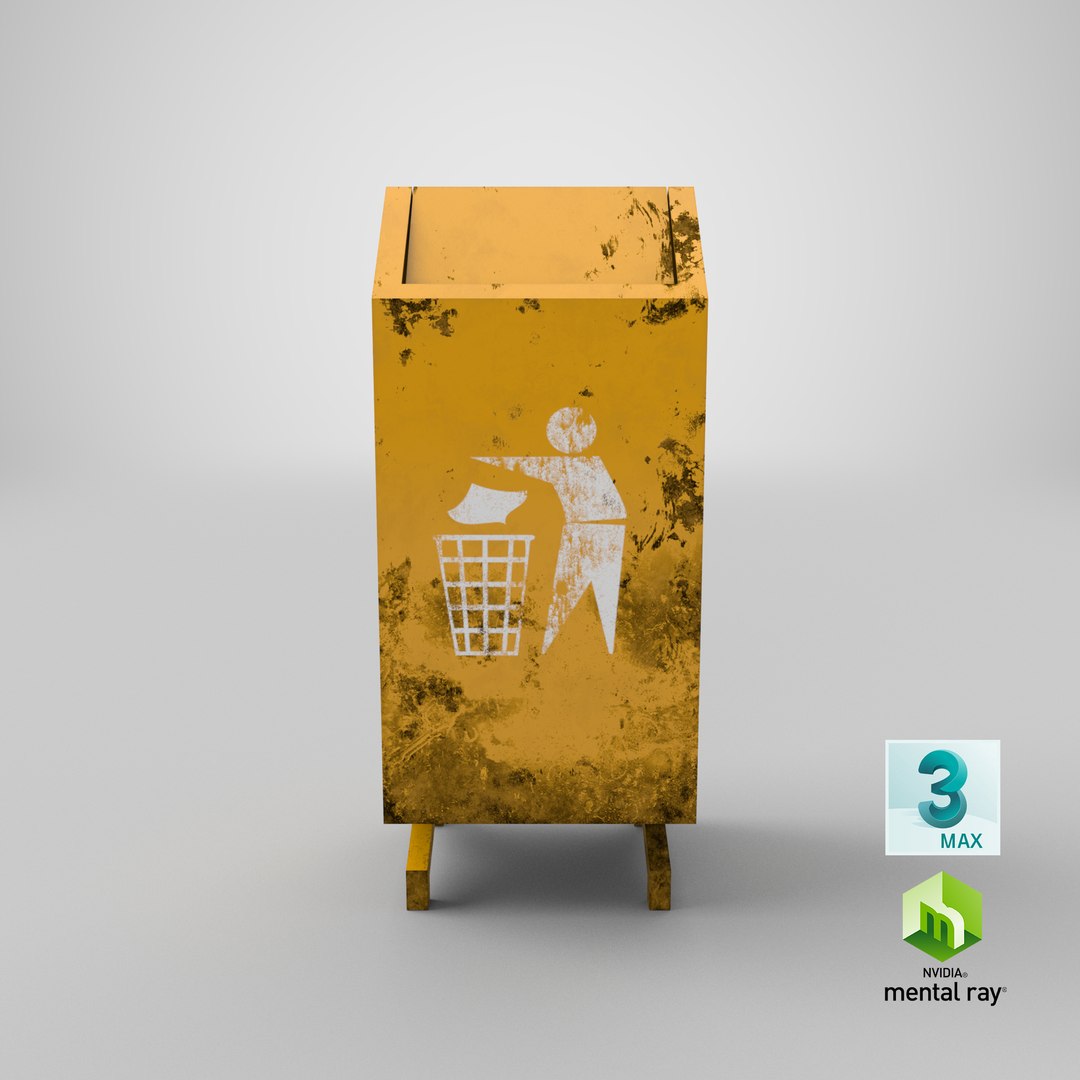 3D Rubbish Bin - TurboSquid 1241197