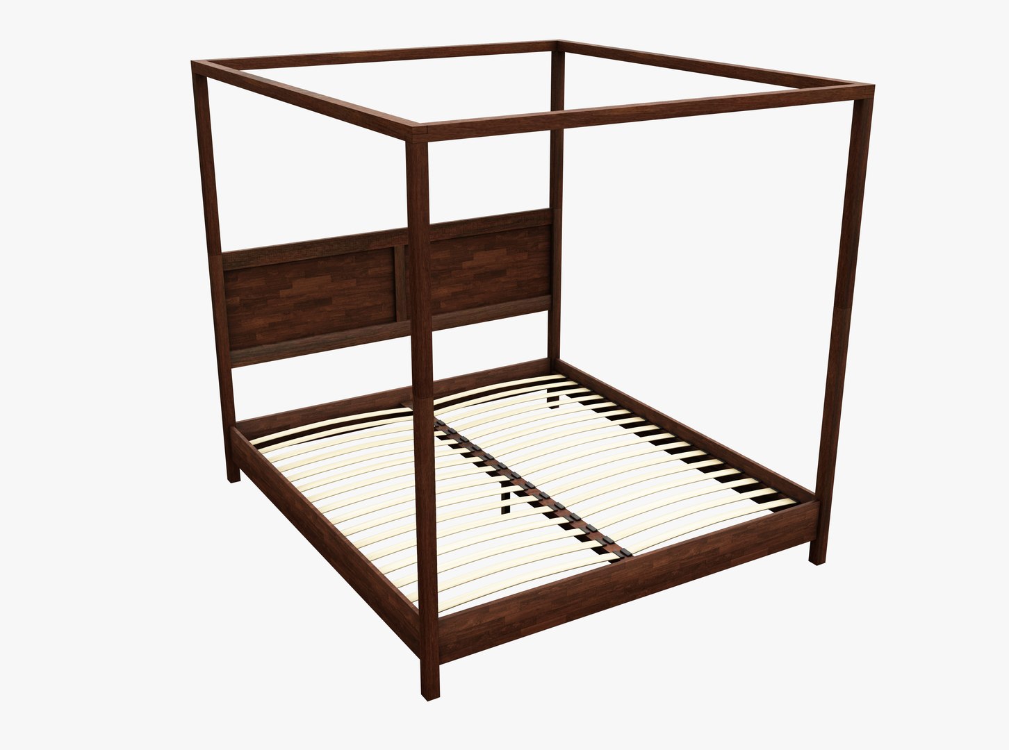 3D Bed Frame Model - TurboSquid 1819519