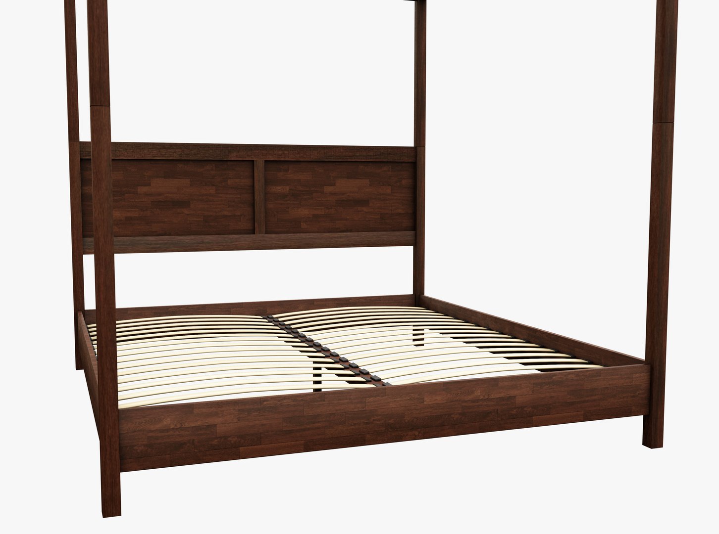 3D Bed Frame Model - TurboSquid 1819519