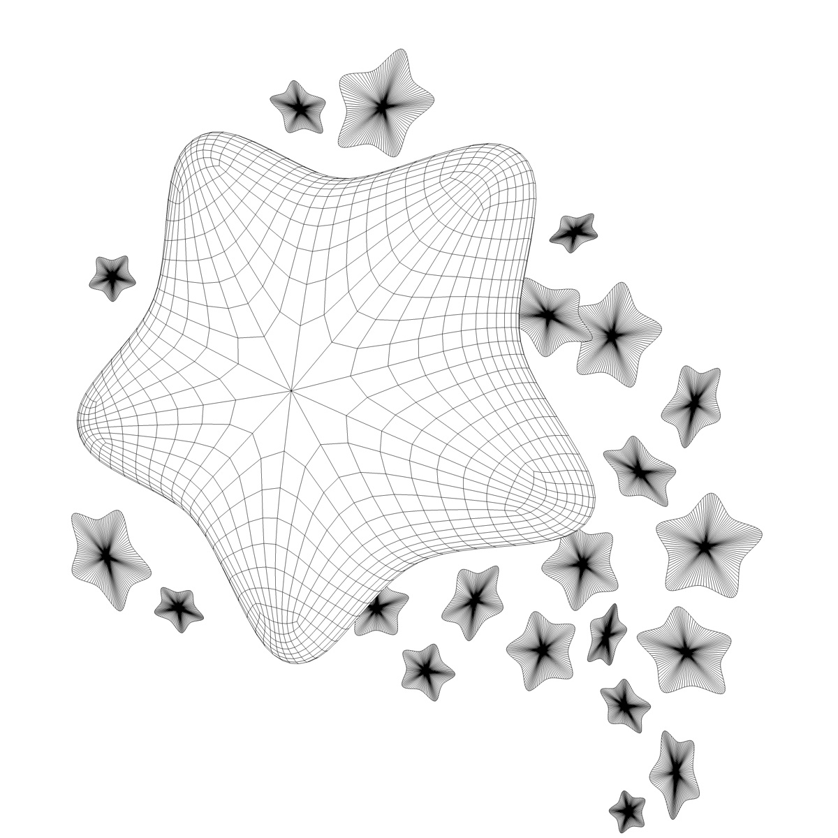 3d 3ds rounded star