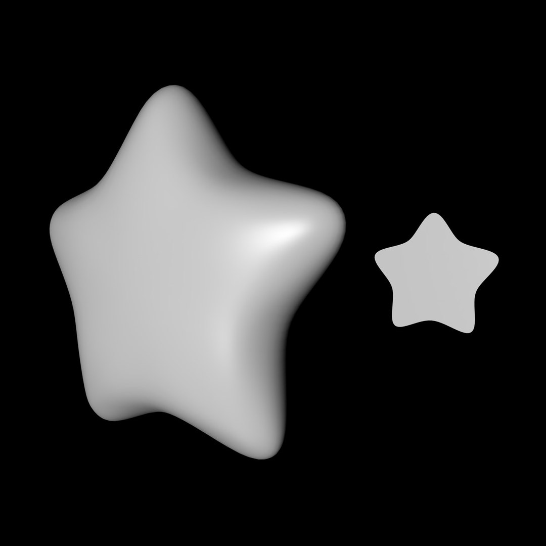 3d 3ds Rounded Star
