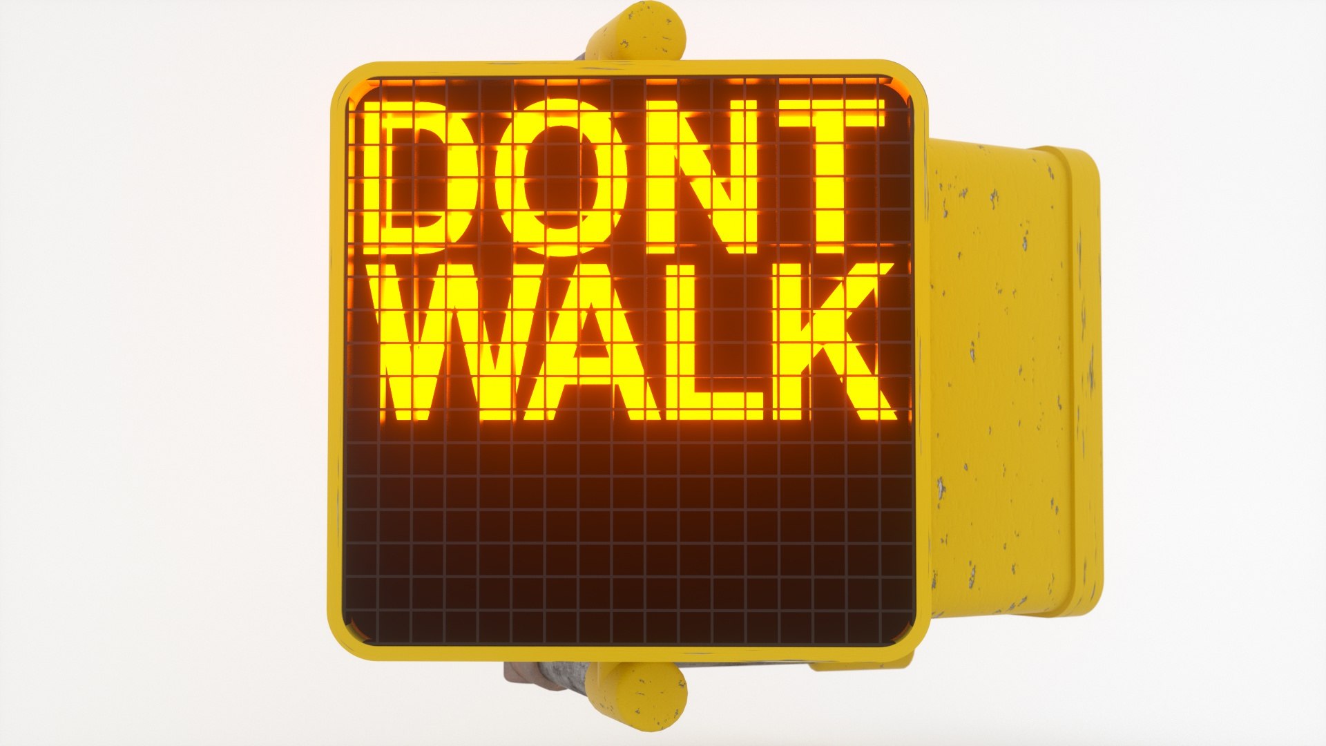 3d Walk Sign