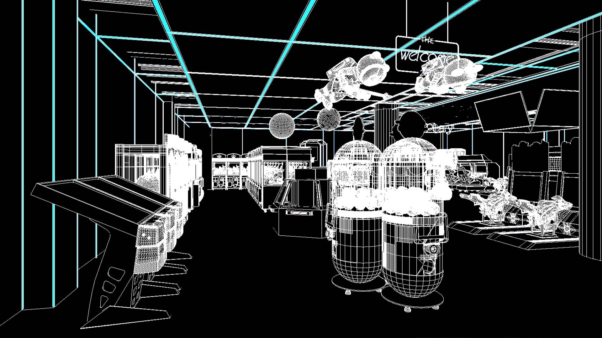 Futuristic Game Center 3D Model - TurboSquid 2153948