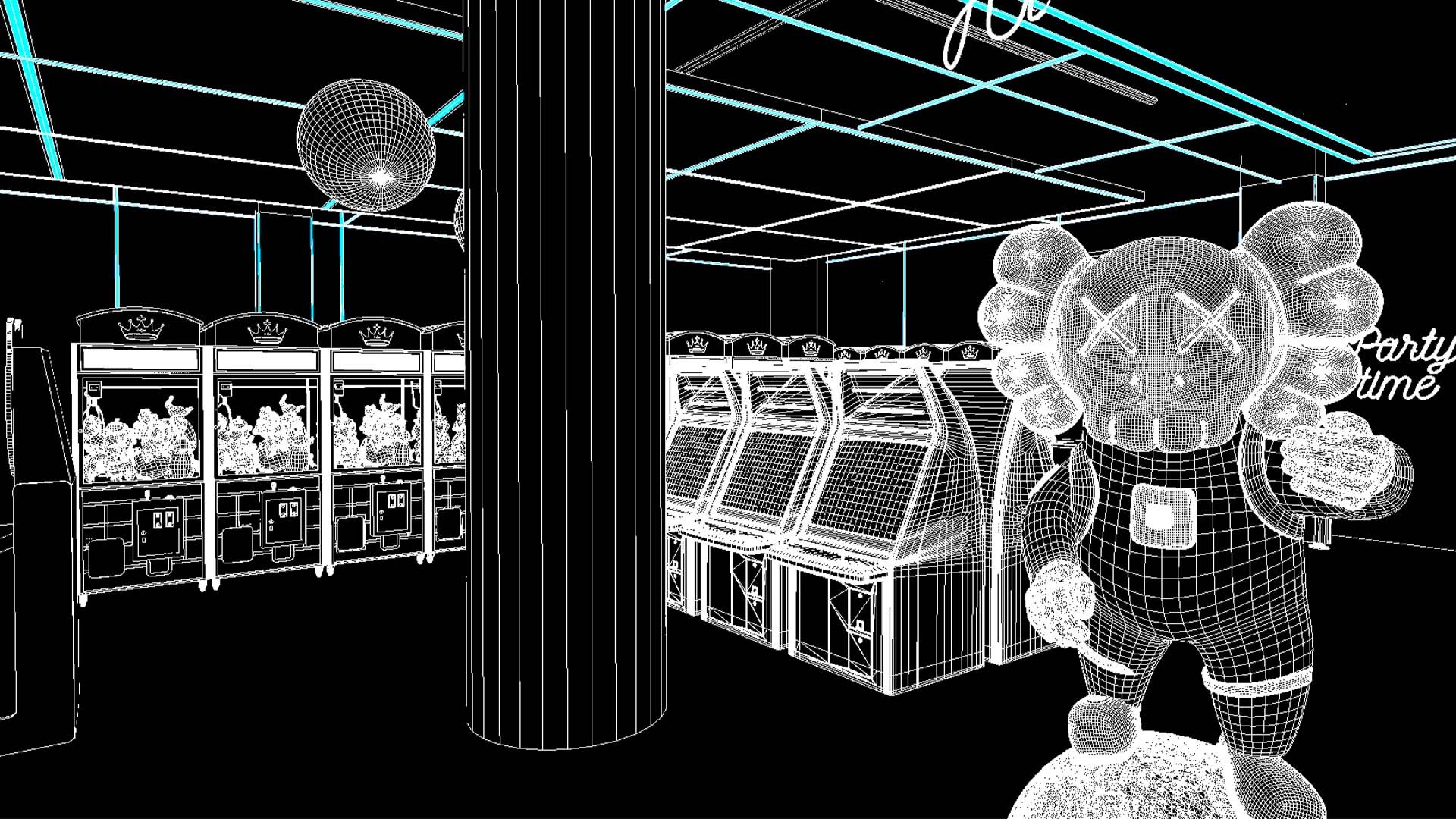 Futuristic Game Center 3D Model - TurboSquid 2153948