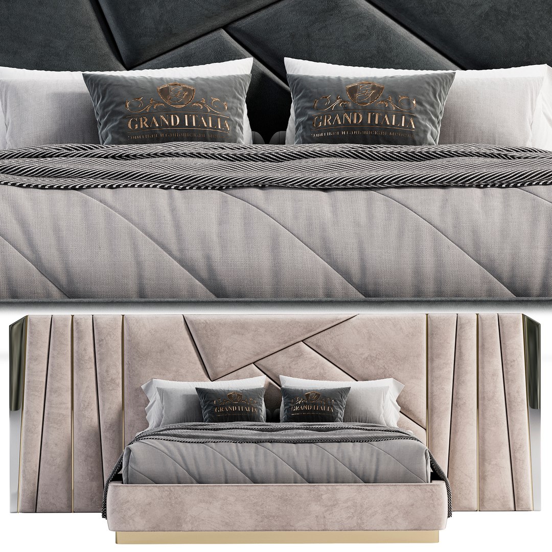 3D Mascari Bed By Grand Italia Model - TurboSquid 2121135