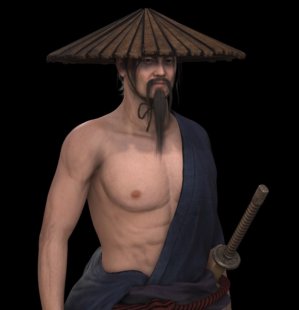 Samurai Character PBR Game Ready 3D Model - TurboSquid 2082601