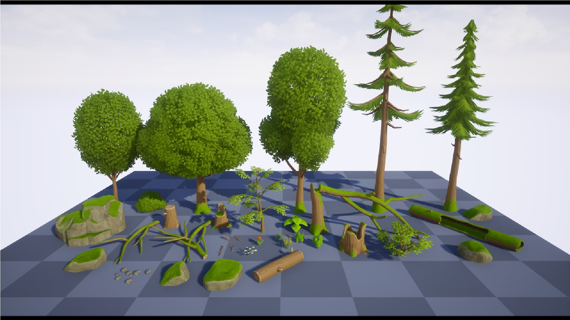 Stylized forest 3D model - TurboSquid 1689383