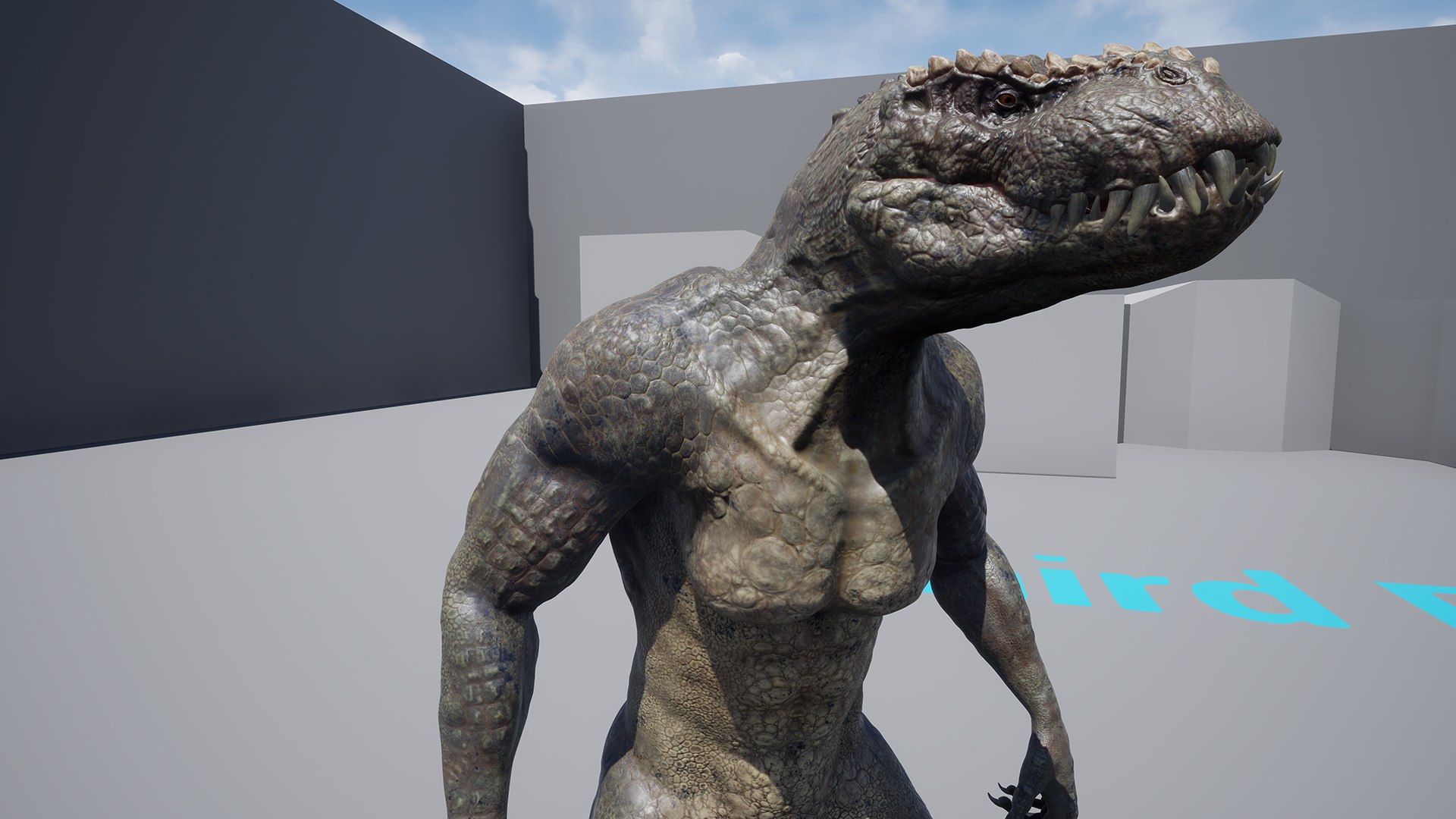 Theropod Rex Man UnrealEngine - Unity - Maya FBX Model - TurboSquid 2138336