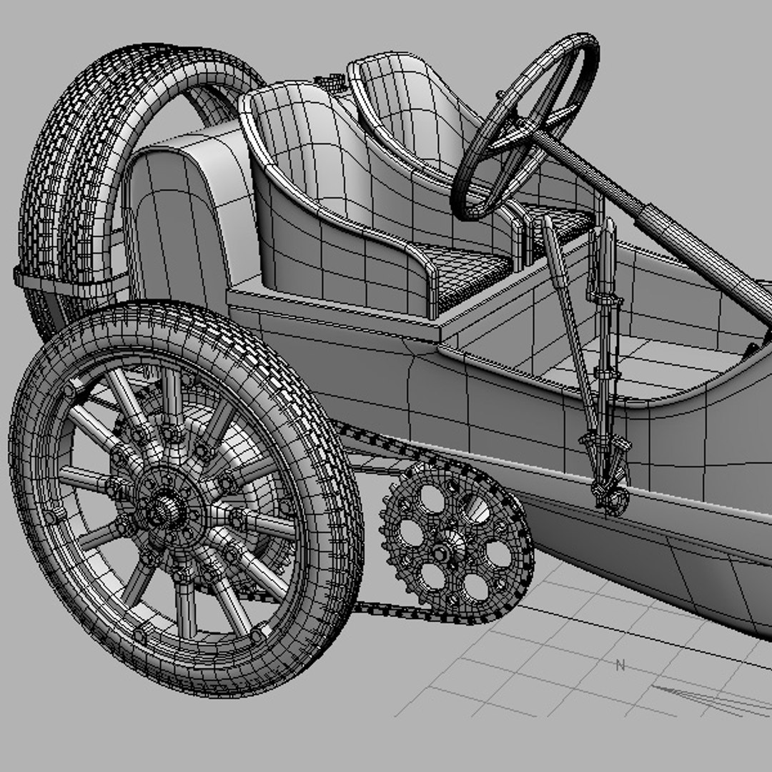 3d Model Mercedes 1908