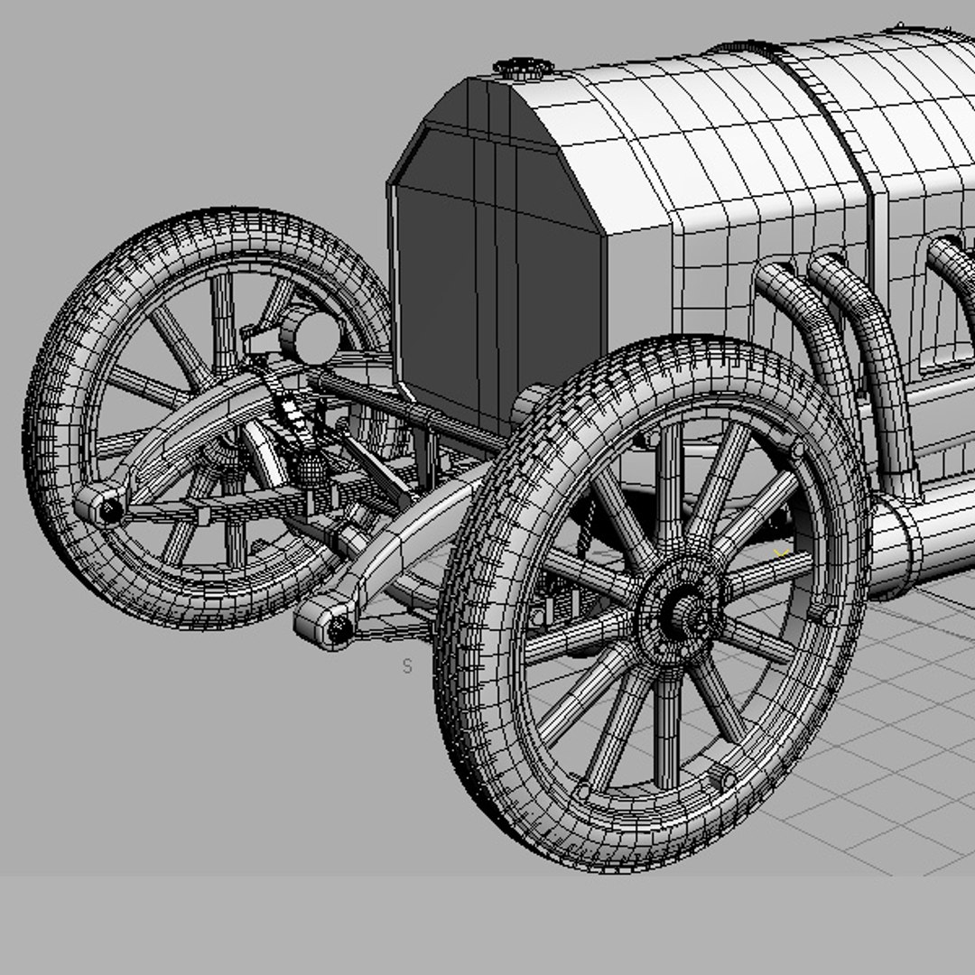 3d Model Mercedes 1908