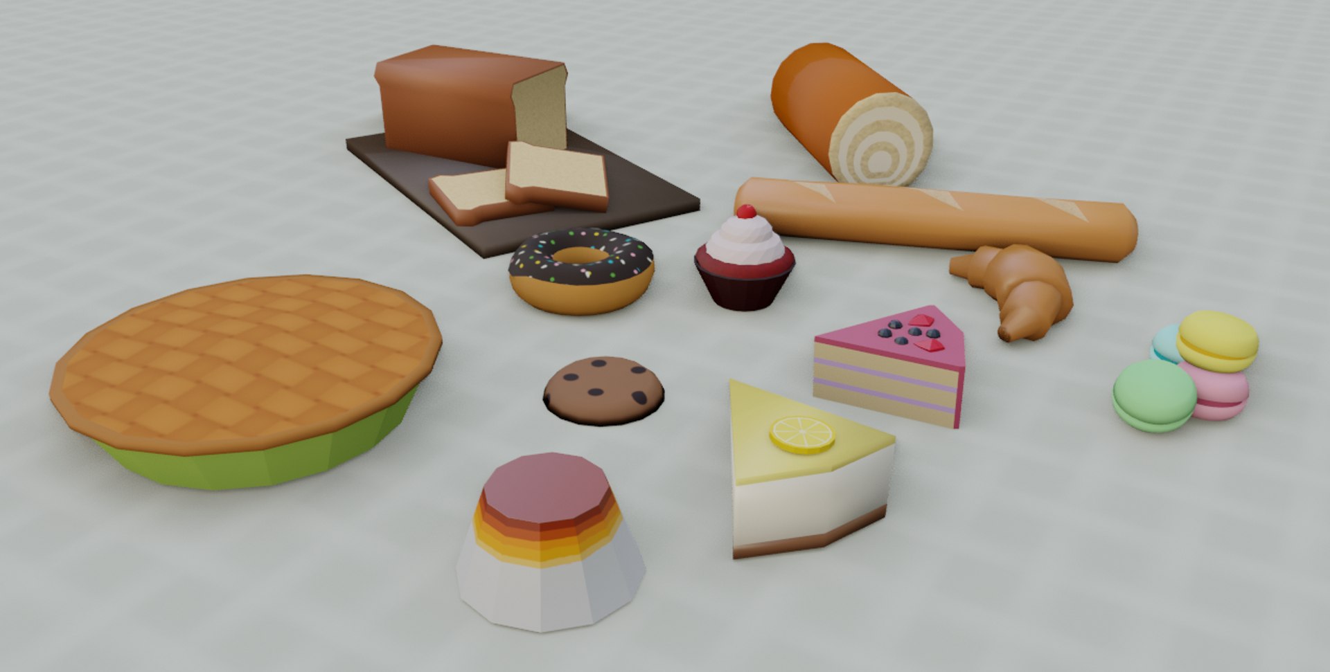 3D Model Bakery Set - TurboSquid 1544949