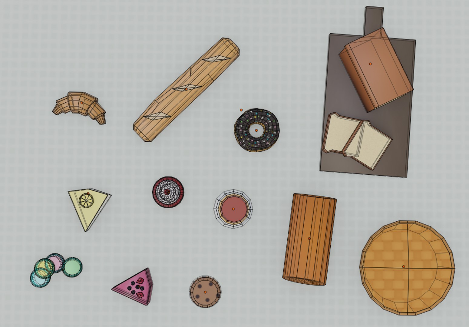 3D Model Bakery Set - TurboSquid 1544949