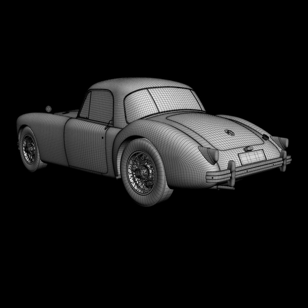 3d Mg Mga Coupe